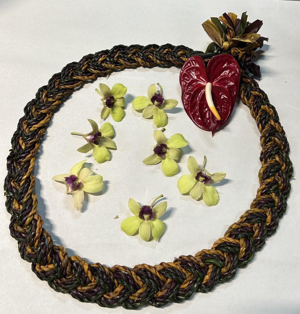Braided Ti Lei - Puna Ohana Tropical Flowers & Leis