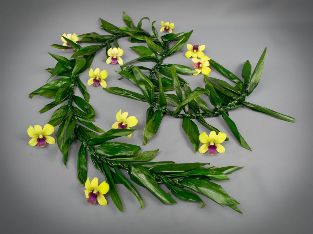 Maile Ti Leaf Lei - Puna Ohana Tropical Flowers & Leis
